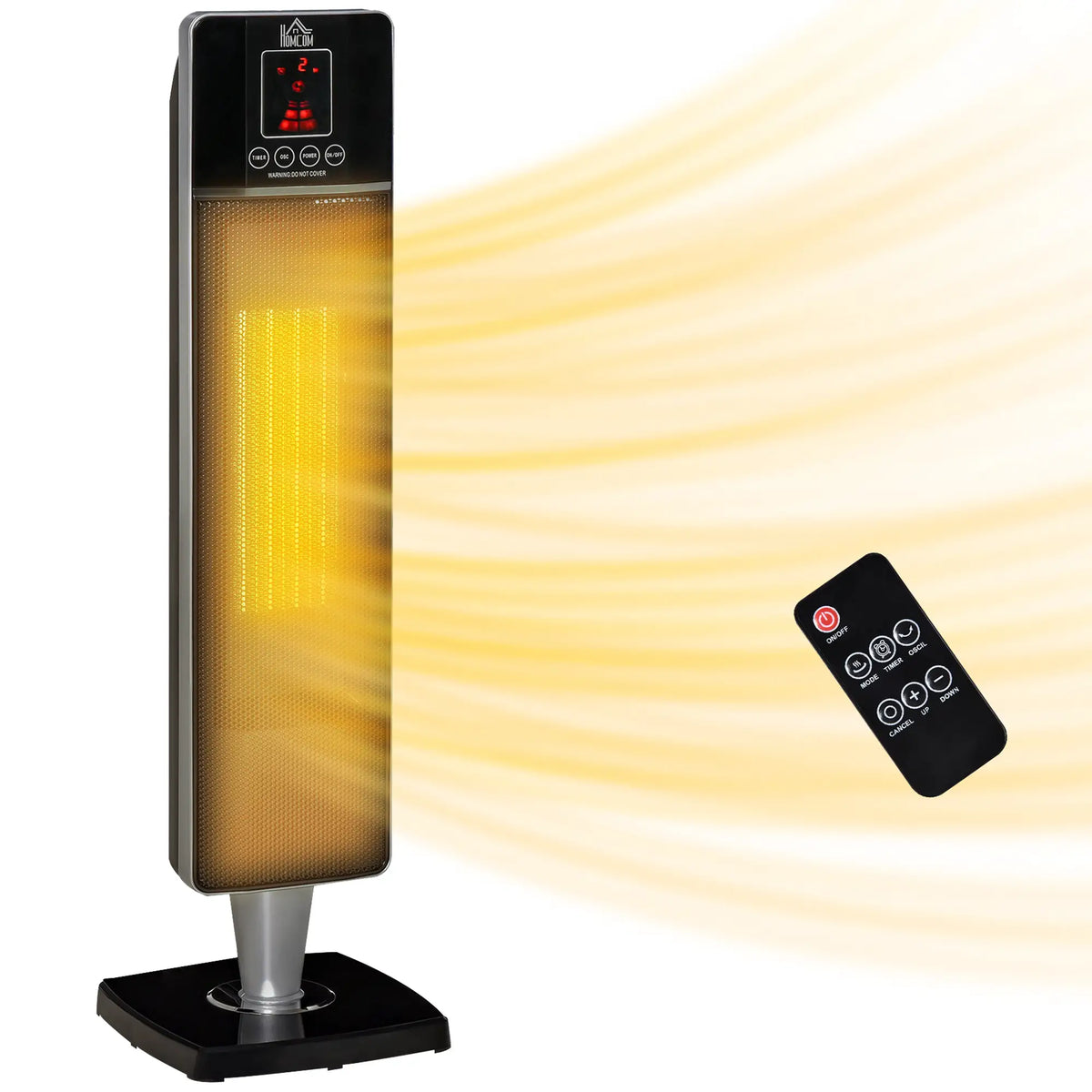 Homcom 2kW 60° Ceramic Tower Electric Heater – Aircare