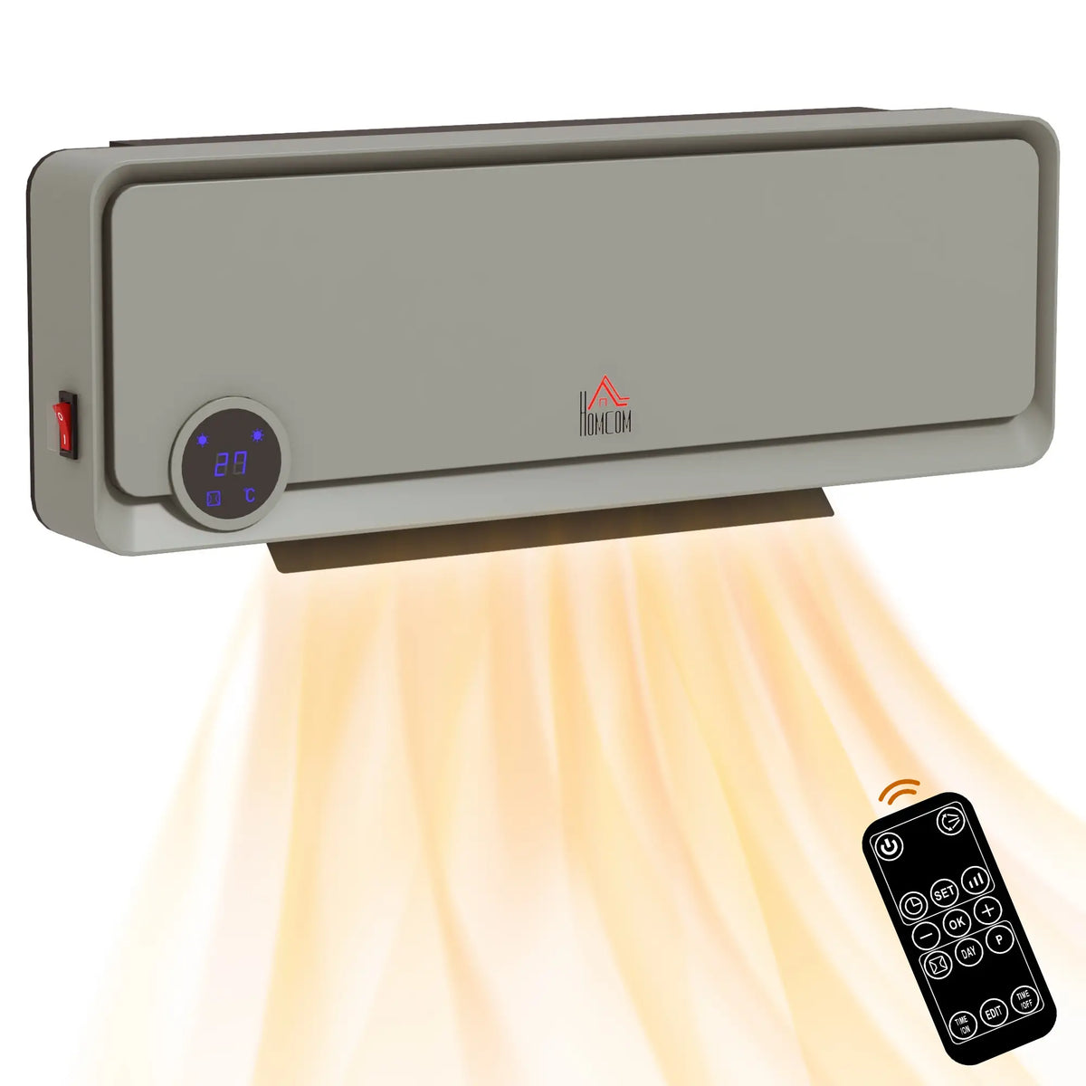 HOMCOM 1000W/2000W Electric Wall Mounted Heater – Aircare