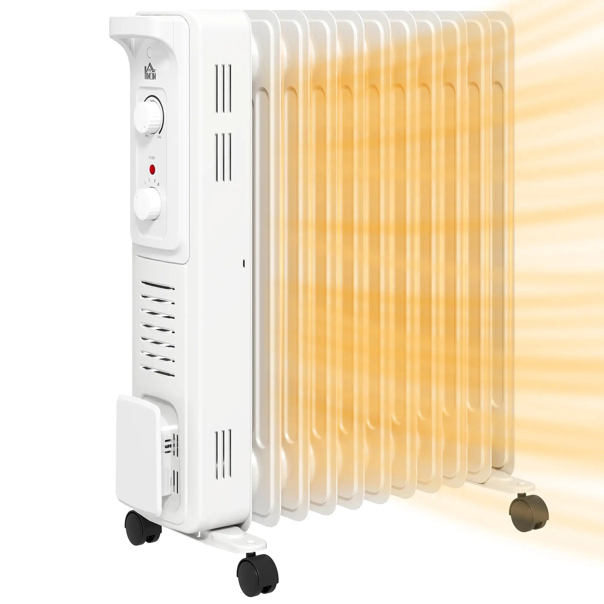 Homcom 2.5kW Portable Oil Filled Radiator – Aircare