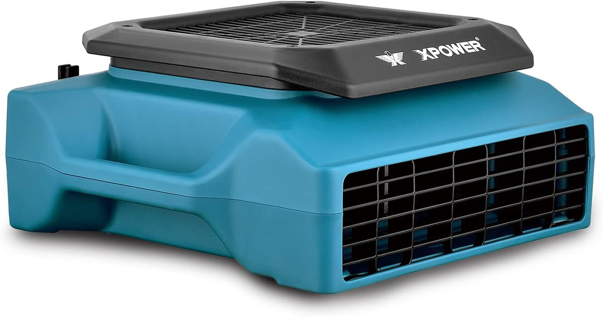 XPOWER PL-700A Professional Low Profile Air Mover with Built-In Outlet ...