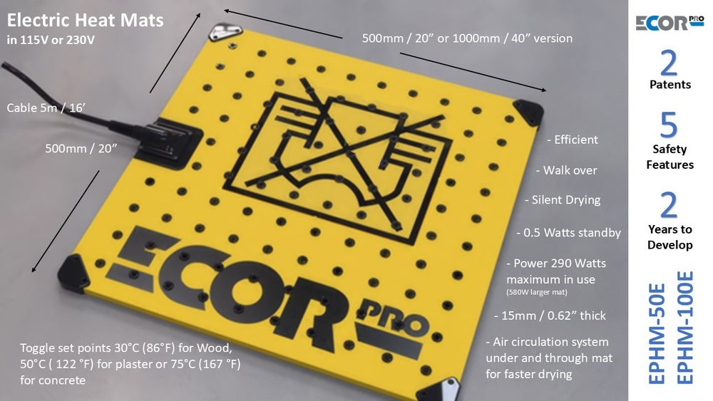 Ecor Pro Electric Heat Mat (EPHM-50E) – Aircare